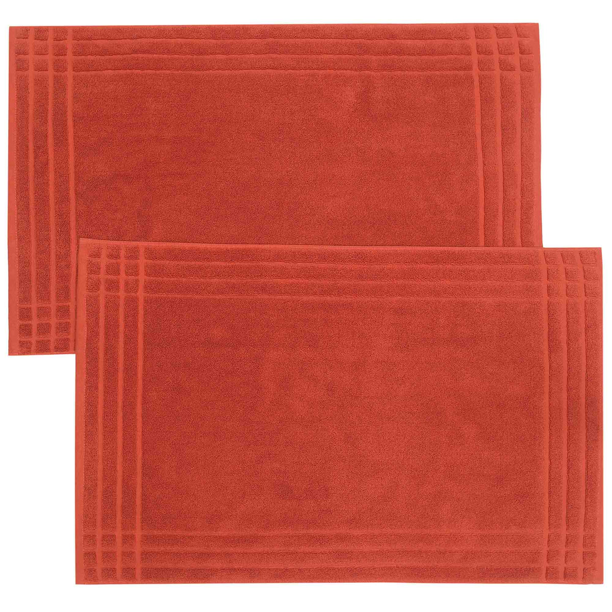 Shop Eclat - 2 Piece Bath Mats Set (Rust) In Australia | Trends Alley